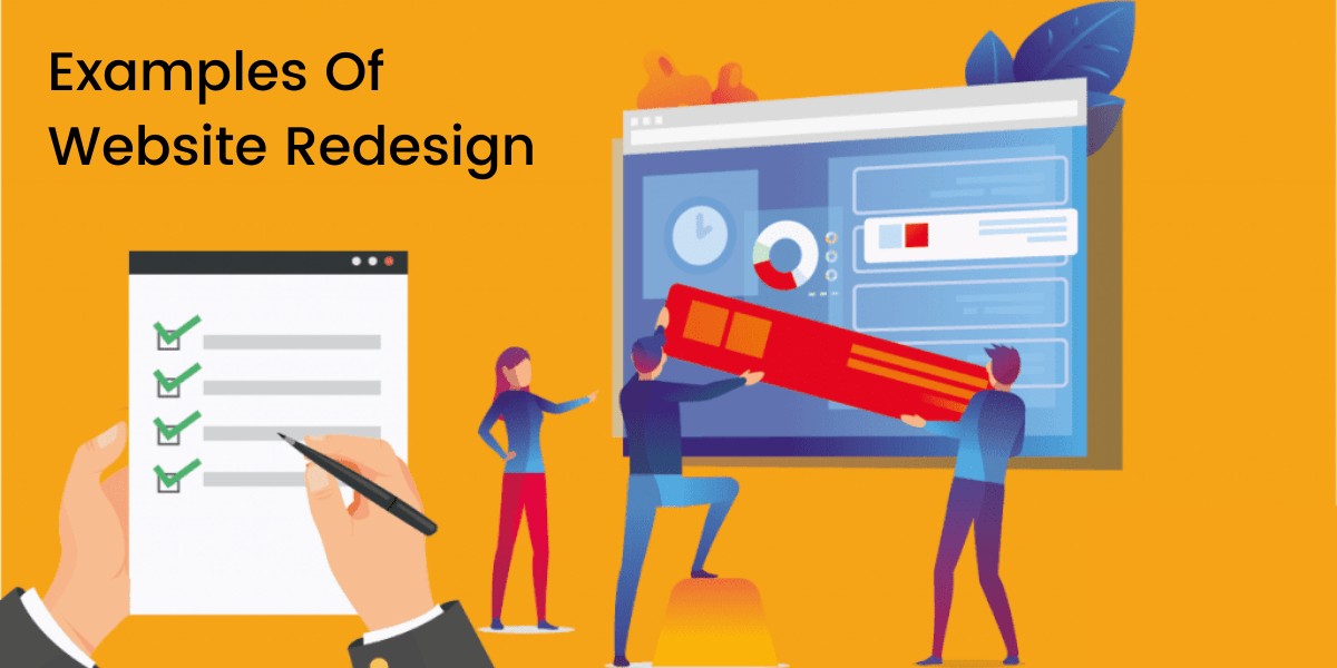 5 Examples of the Website Redesign